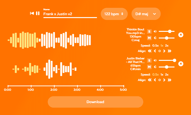 Instantly Mash Up Any Two Songs With AI - v4.0 - Fadr
