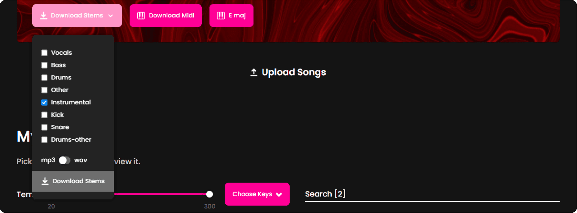 How to Create an Instrumental Version from a Song - Help - Fadr